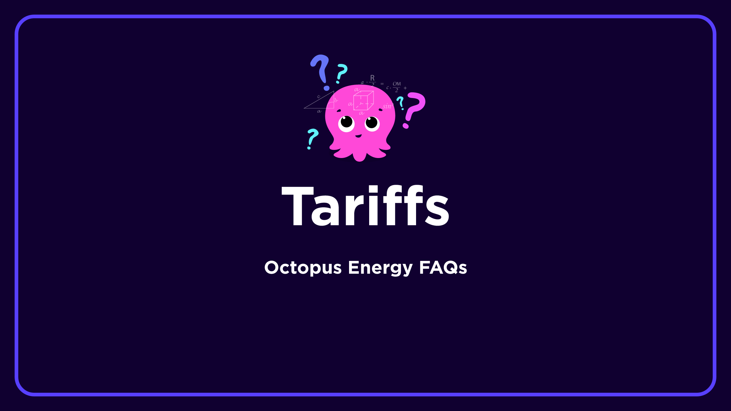 Tariffs | Octopus Energy